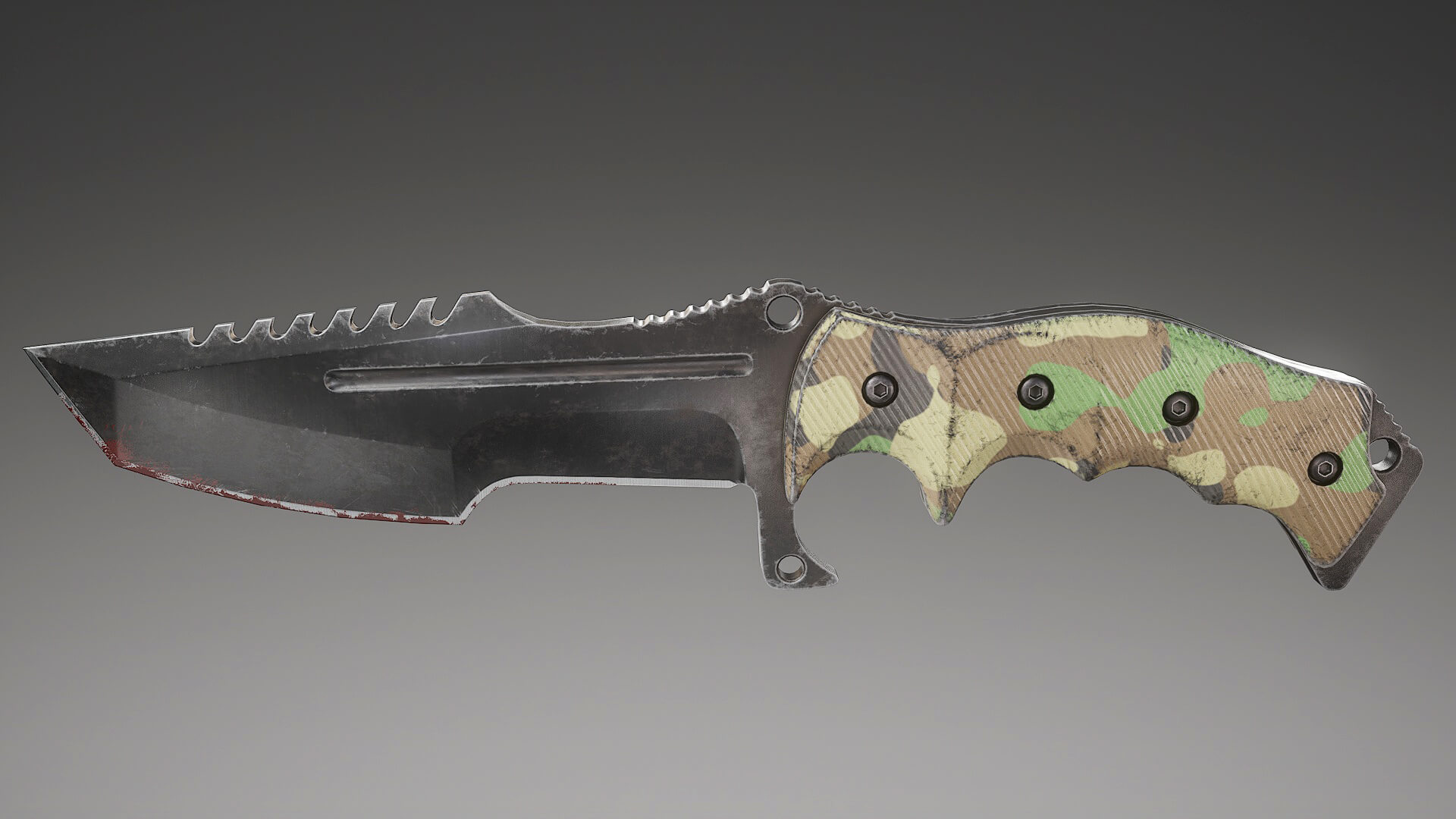 Tactical Combat Knife V4 - 3D Model by 3dacuvision