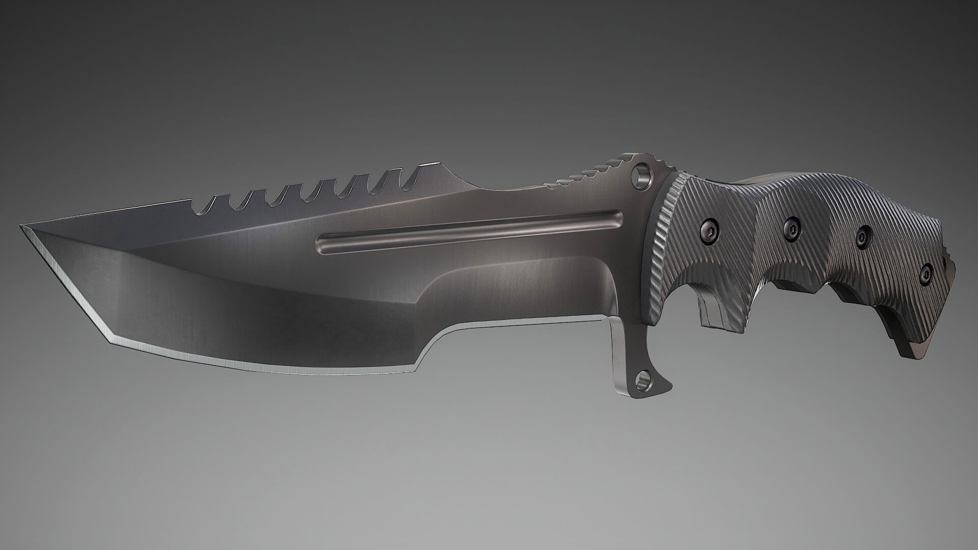 Tactical Combat Knife - 3D Model by 3dacuvision