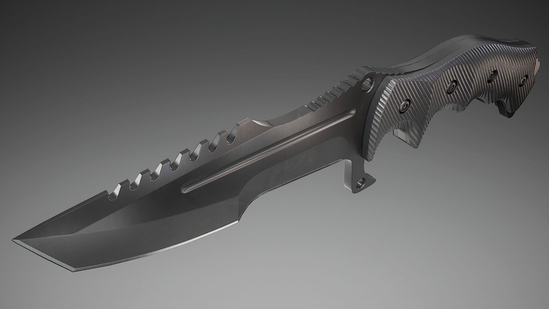Tactical Combat Knife - 3D Model by 3dacuvision