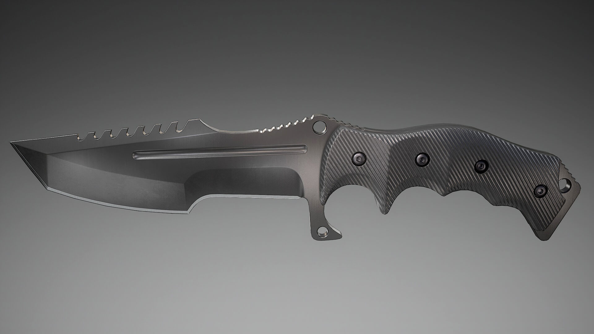 Tactical Combat Knife - 3D Model by 3dacuvision