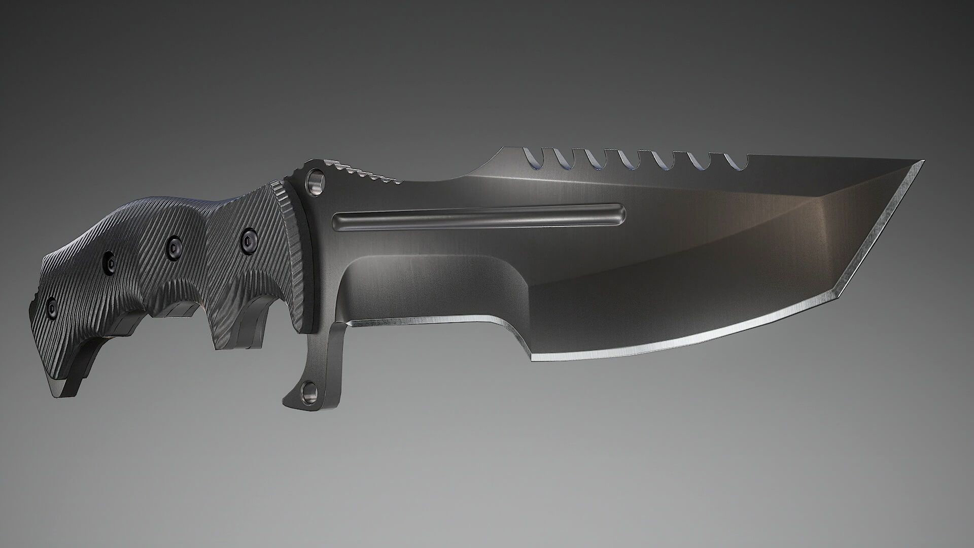 Tactical Combat Knife - 3D Model by 3dacuvision