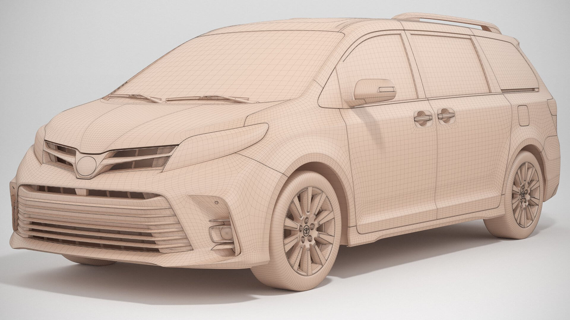 Toyota Sienna 2020 - 3D Model by 3dacuvision