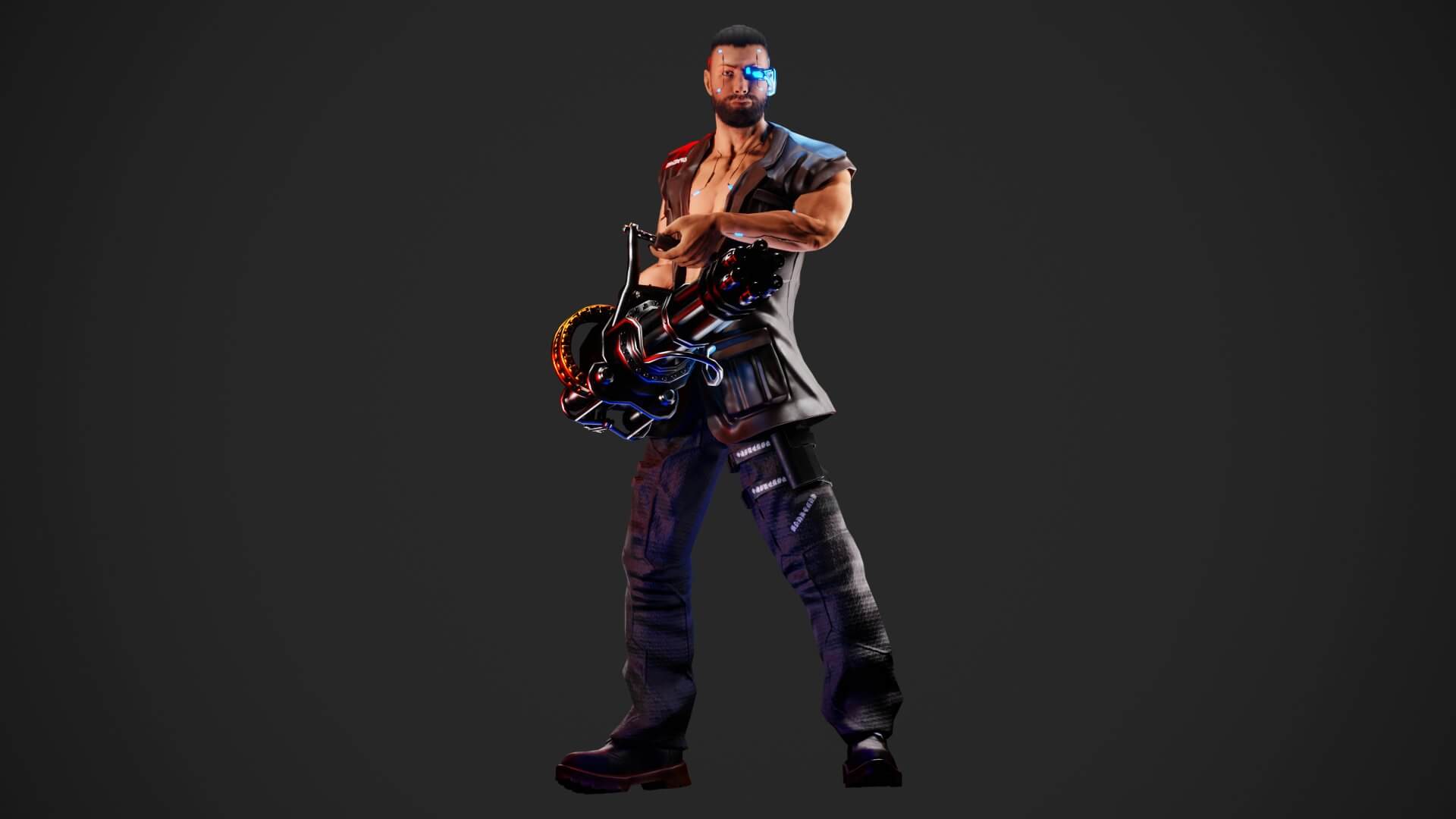 Cyberpunk Chernobog Robot - 3D Model by 3dbowl