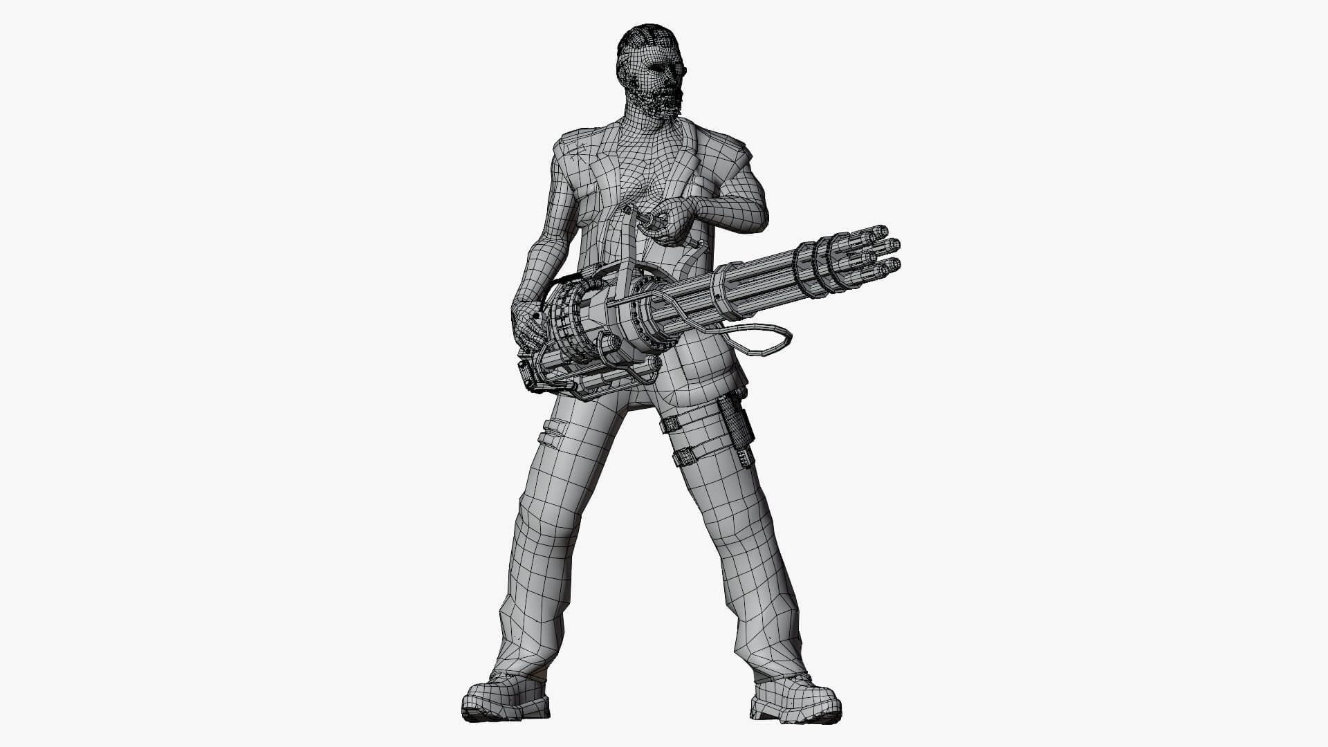 Cyberpunk Chernobog Robot - 3D Model by 3dbowl