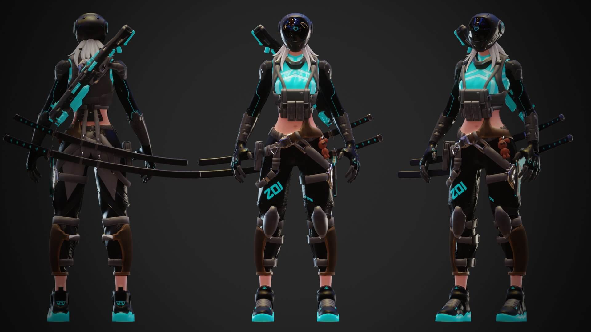 Cyberpunk Zoi Robot - 3D Model by 3dbowl