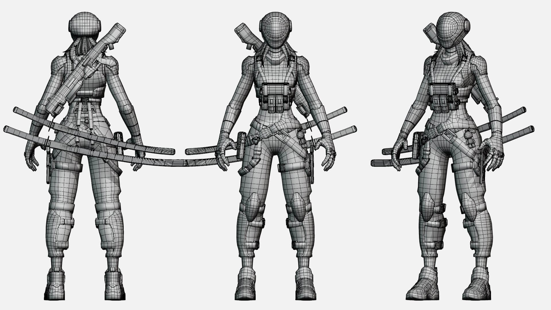 Cyberpunk Zoi Robot - 3D Model by 3dbowl