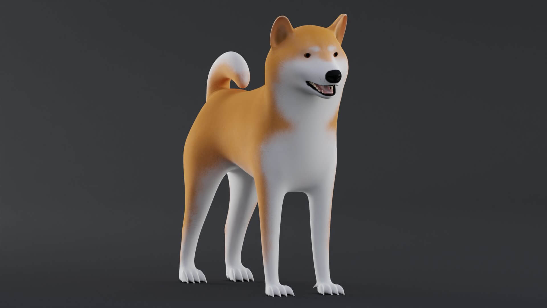 Shiba Inu Dog - 3D Model by 3dbowl