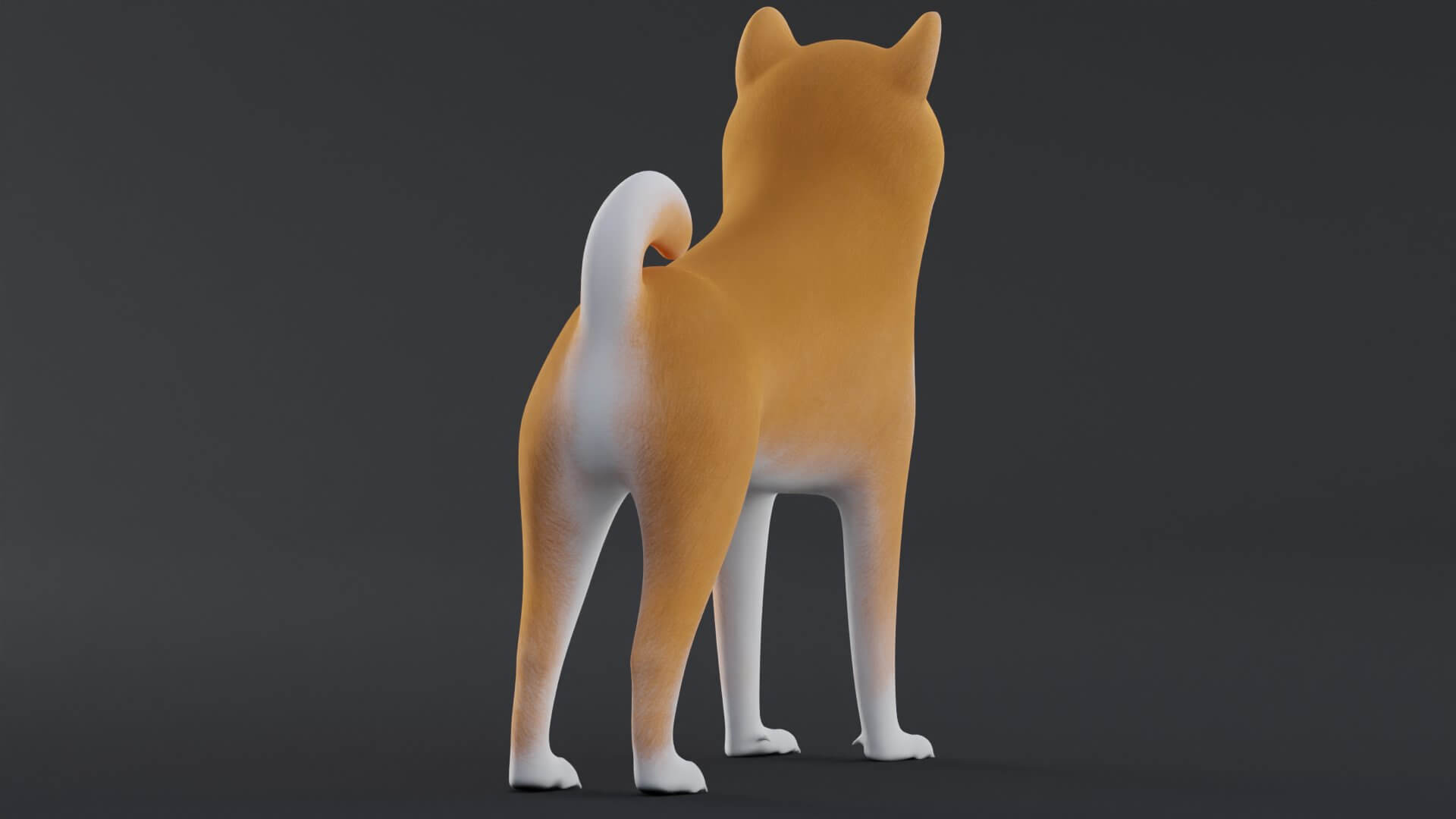 Shiba Inu Dog - 3D Model by 3dbowl