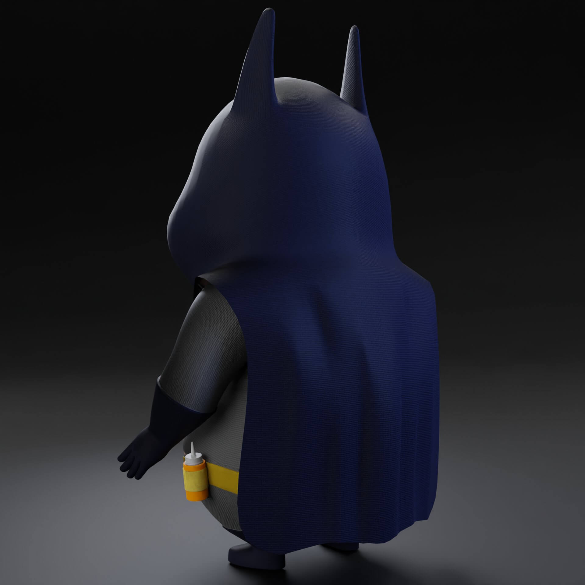 Fat Batman 3D Model by 3dbowl
