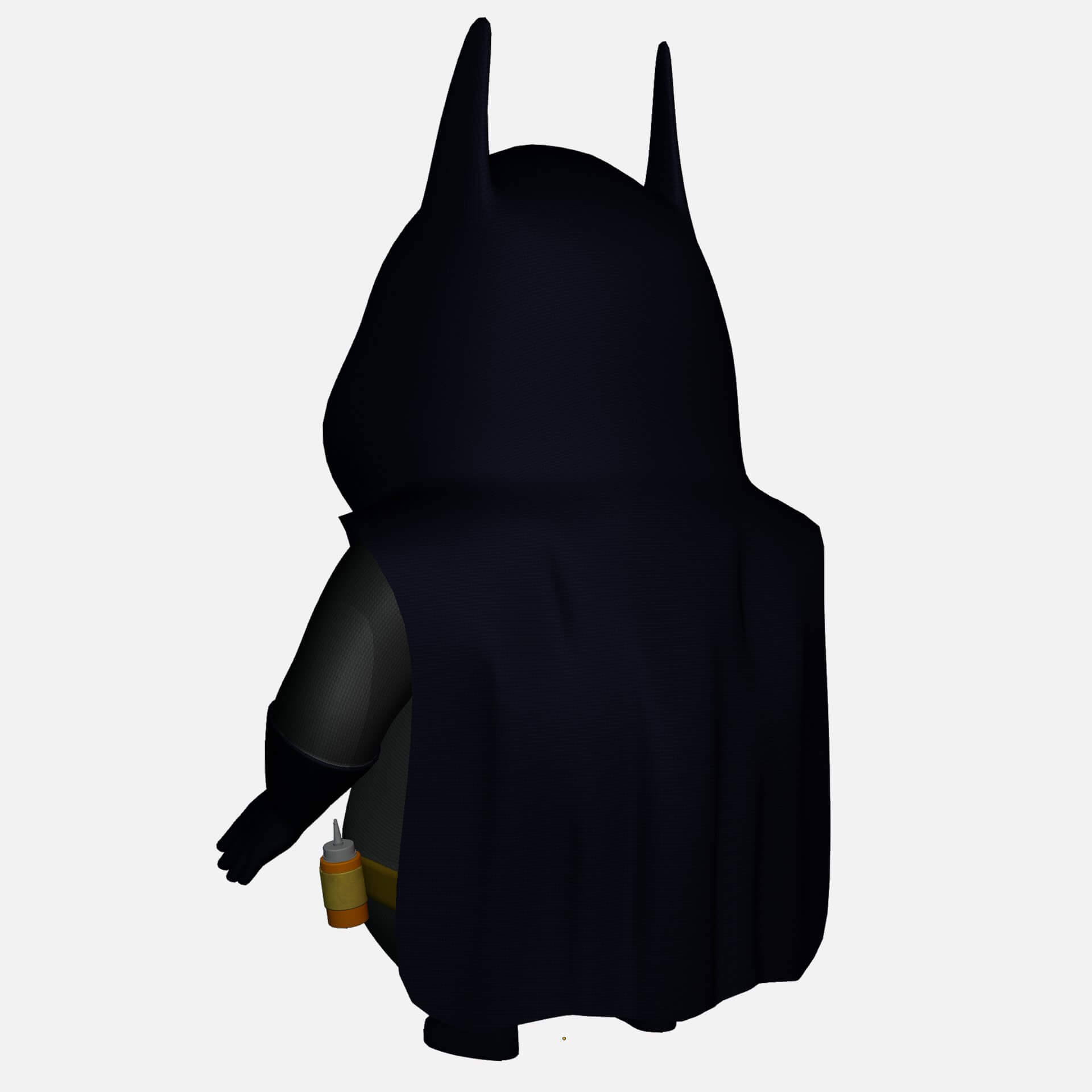 Fat Batman 3D Model by 3dbowl