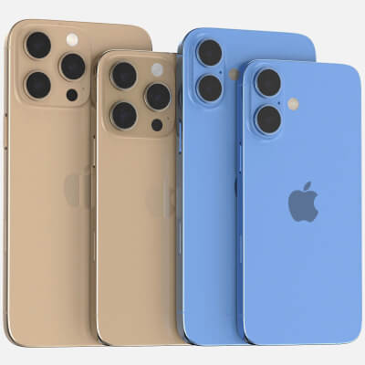 Apple iPhone 16 and Plus and Pro and Pro Max - 3D Model by 3dcharity
