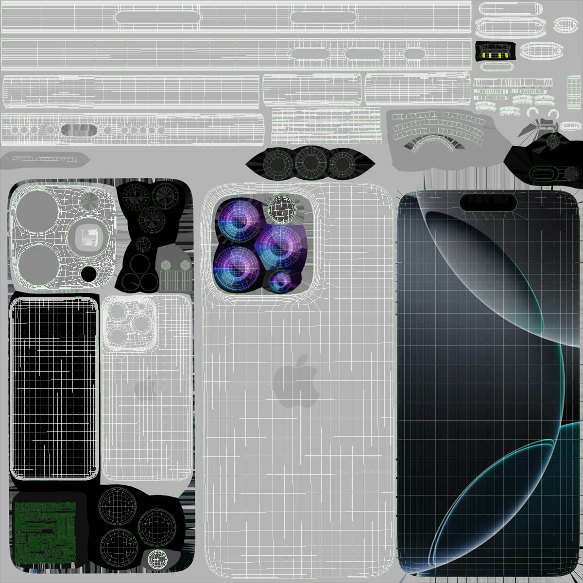 Apple iPhone 16 Pro Max All Colors - 3D Model by 3dcharity