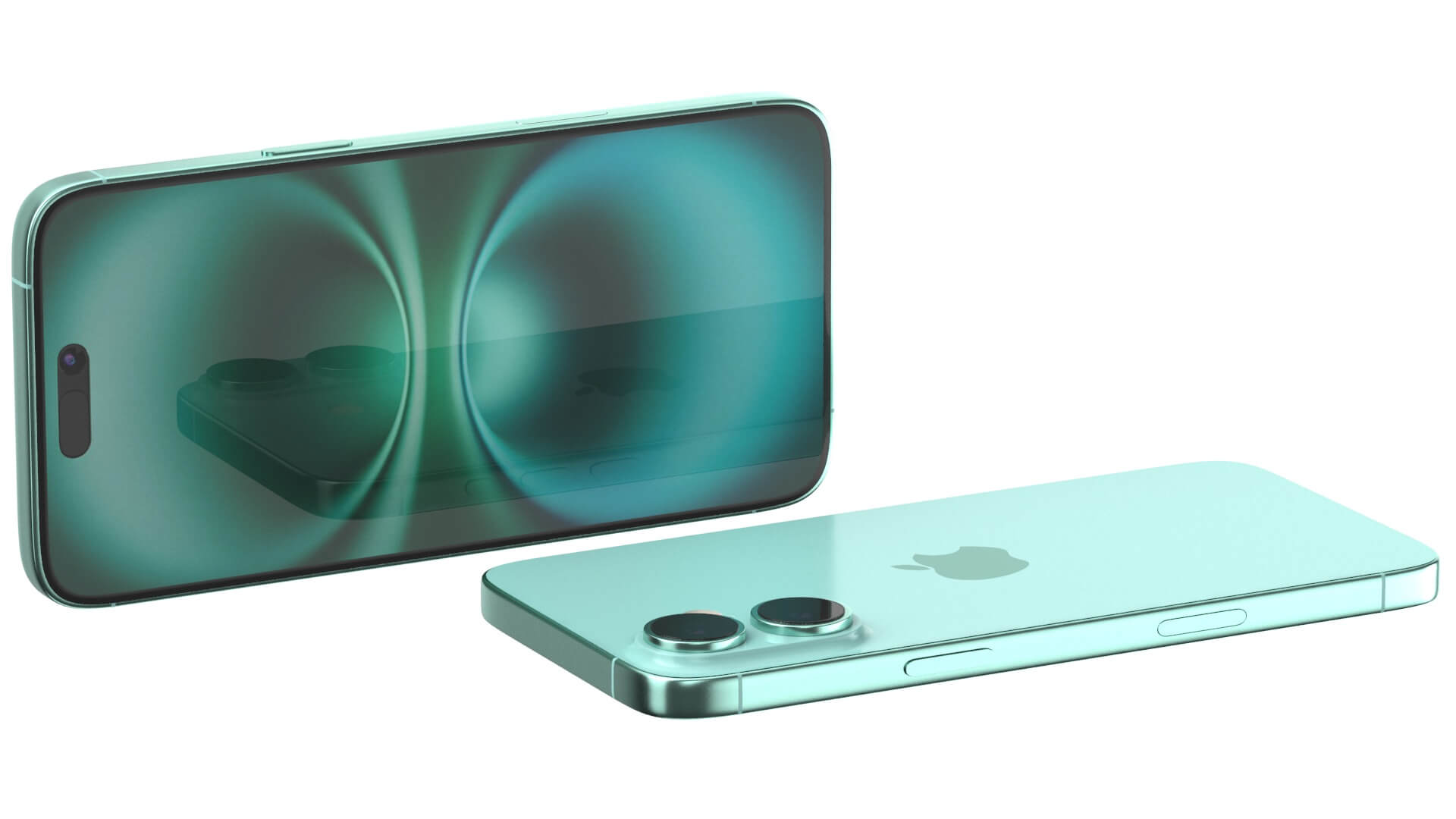 Apple iPhone 16 Teal - 3D Model by 3dcharity