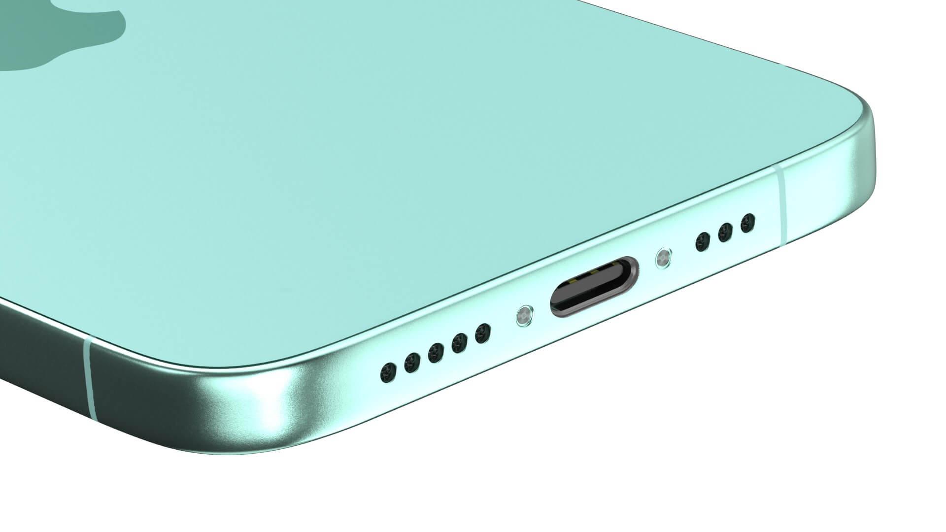 Apple iPhone 16 Teal - 3D Model by 3dcharity