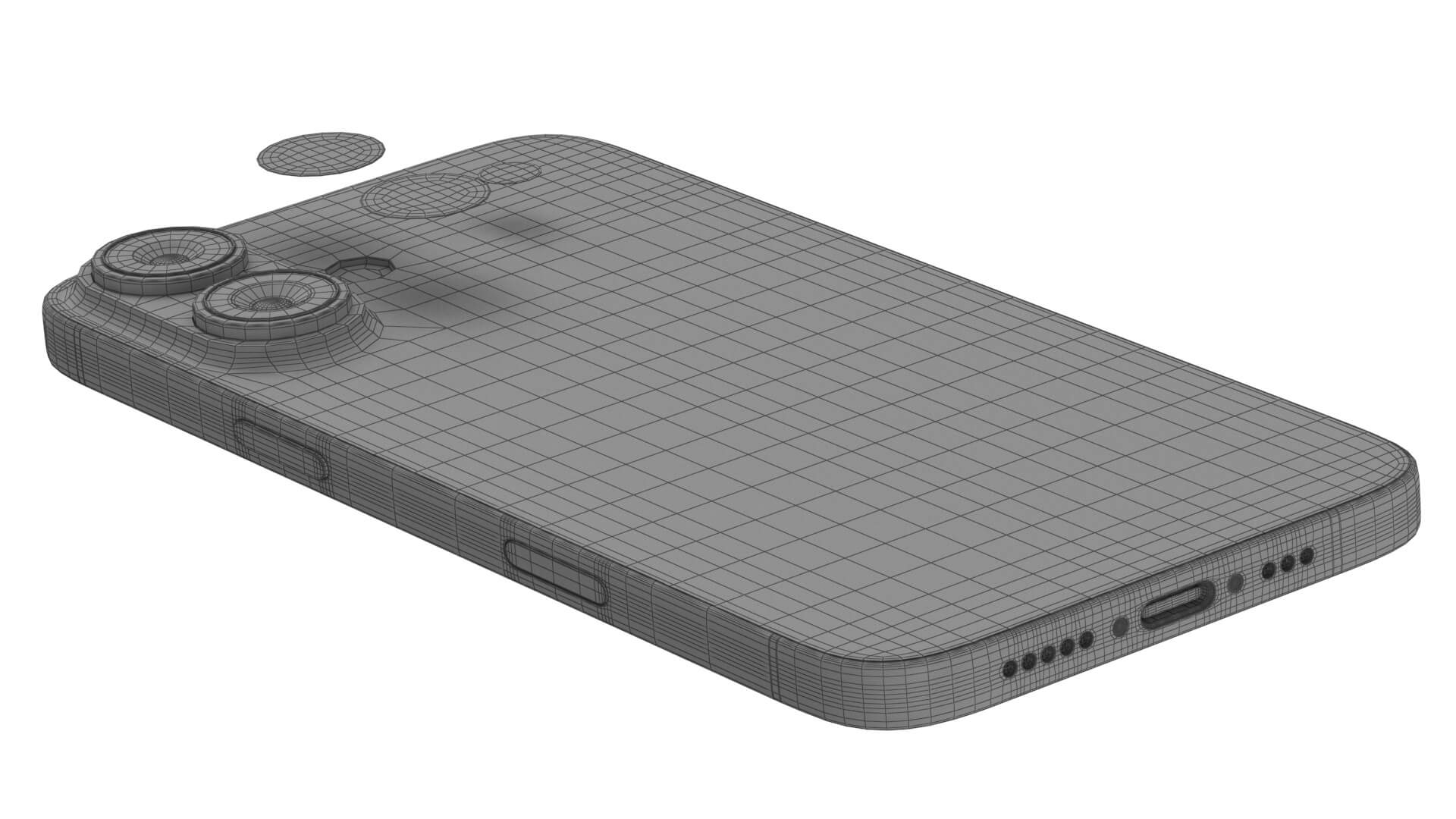 Apple iPhone 16 Teal - 3D Model by 3dcharity