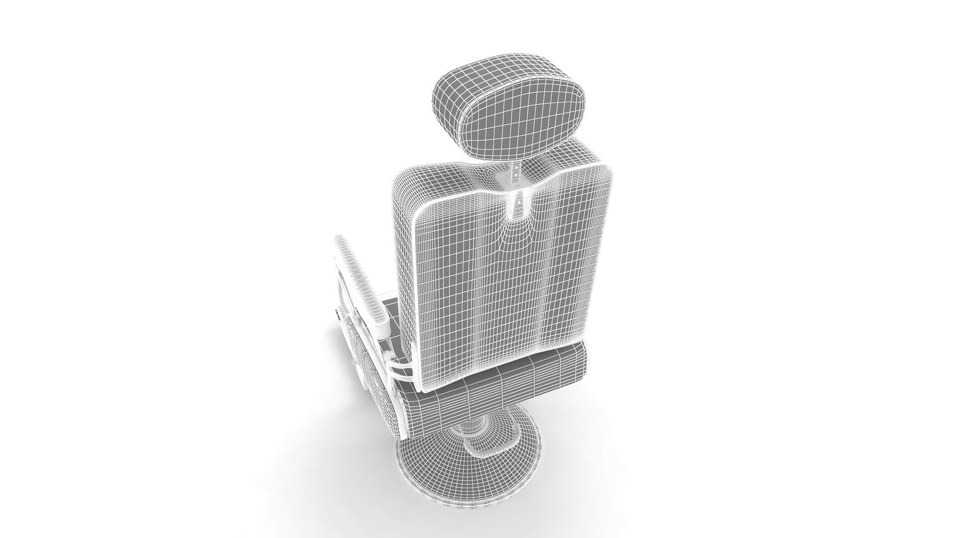 Barber Chair - 3D Model by 3dcharity