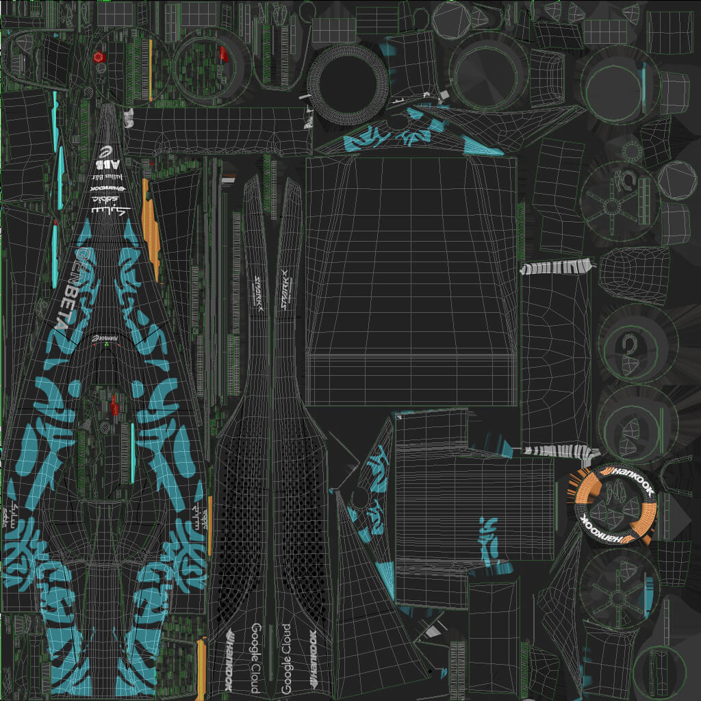 Genbeta Formula E Season 2025 PBR - 3D Model by 3dcharity