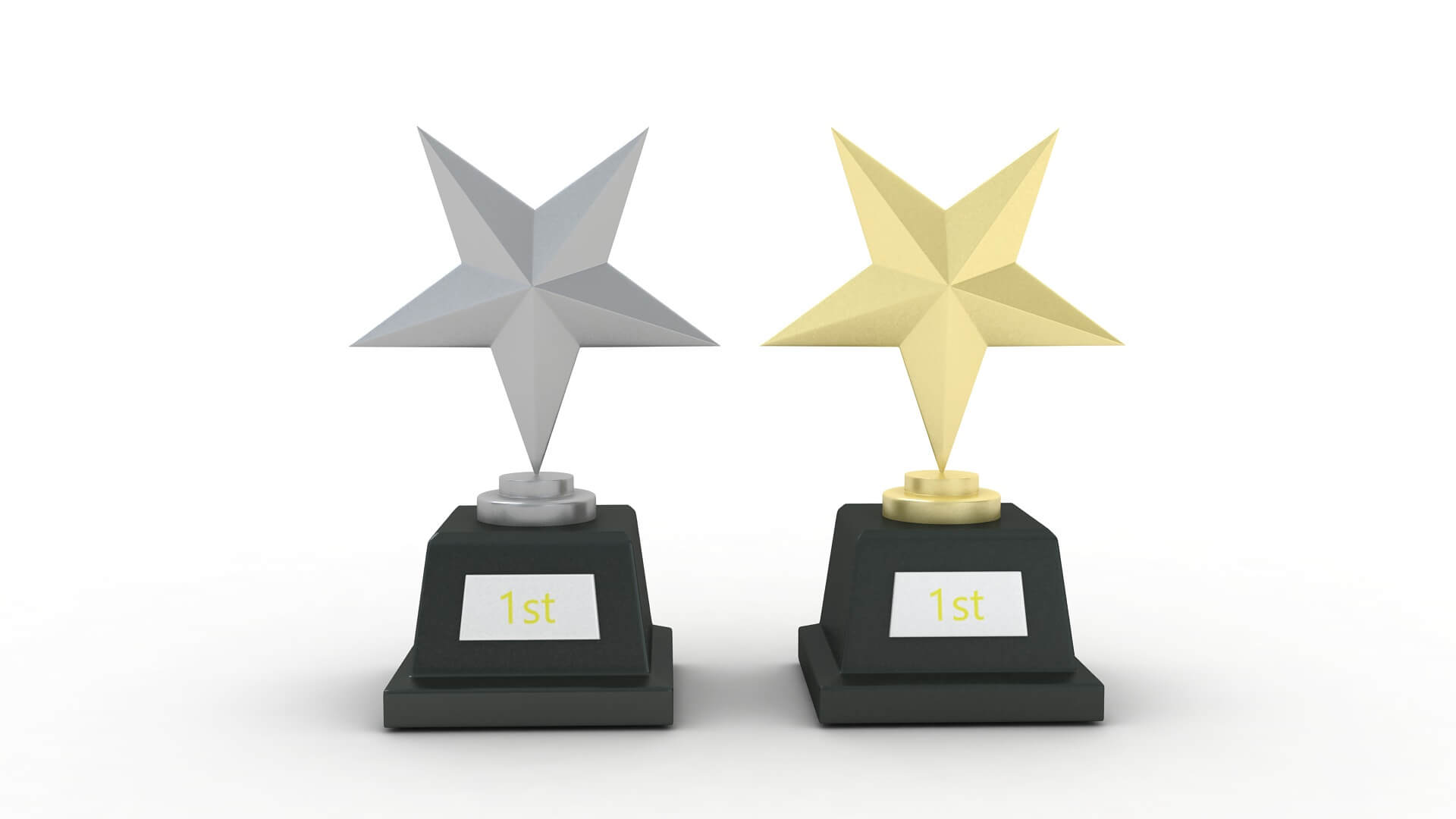 Star Trophy Awards - 3D Model by 3dcharity