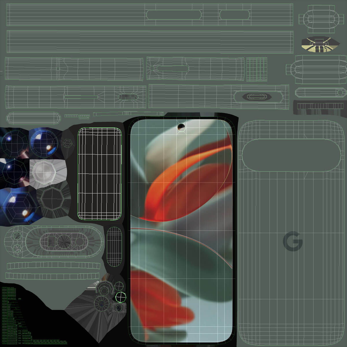 Google Pixel 9 Pro All Collors - 3D Model by 3dcharity