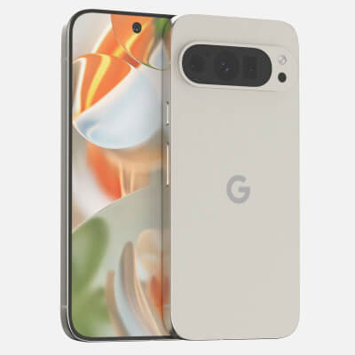 Google Pixel 9 Pro Porcelain - 3D Model by 3dcharity
