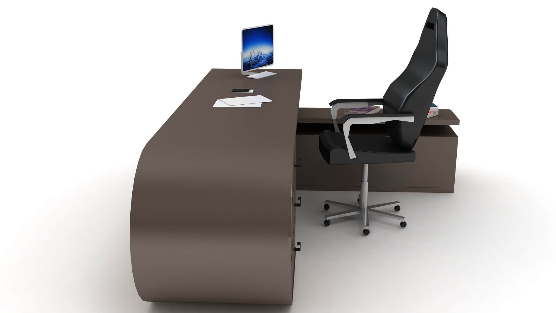 Office Table - 3D Model by 3dcharity