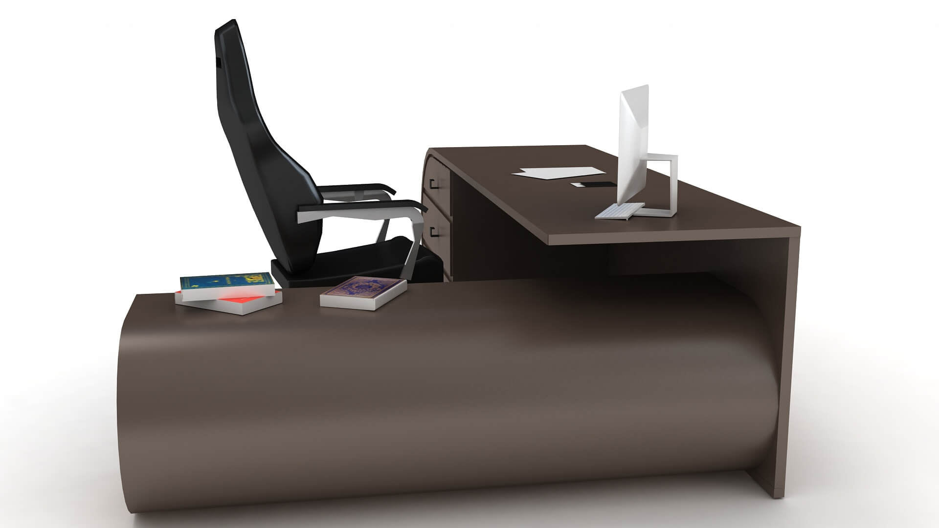 Office Table - 3D Model by 3dcharity