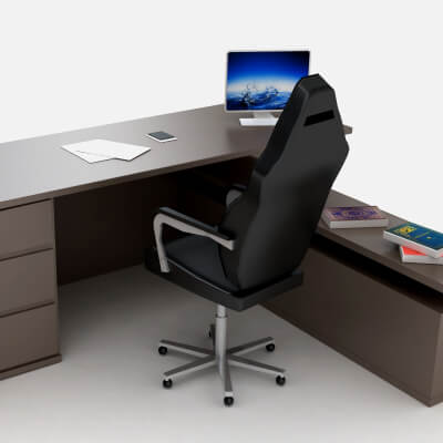 Office Table - 3D Model by 3dcharity