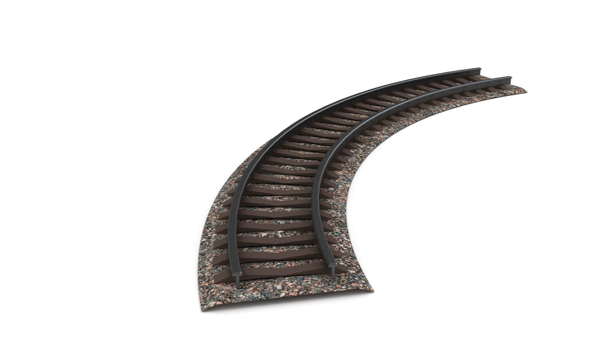 Railway Track - 3D Model by 3dcharity