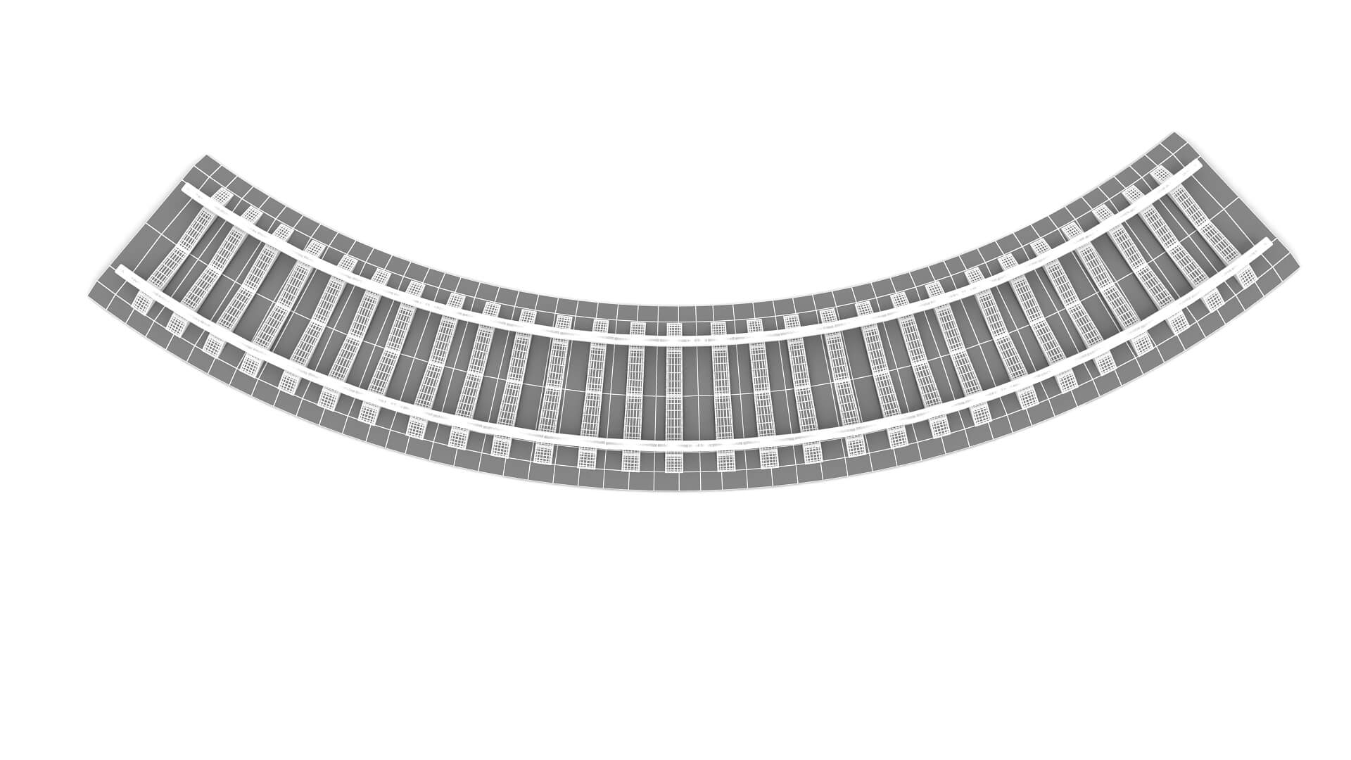 Railway Track - 3D Model by 3dcharity