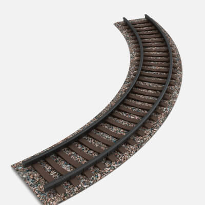 Railway Track - 3D Model by 3dcharity