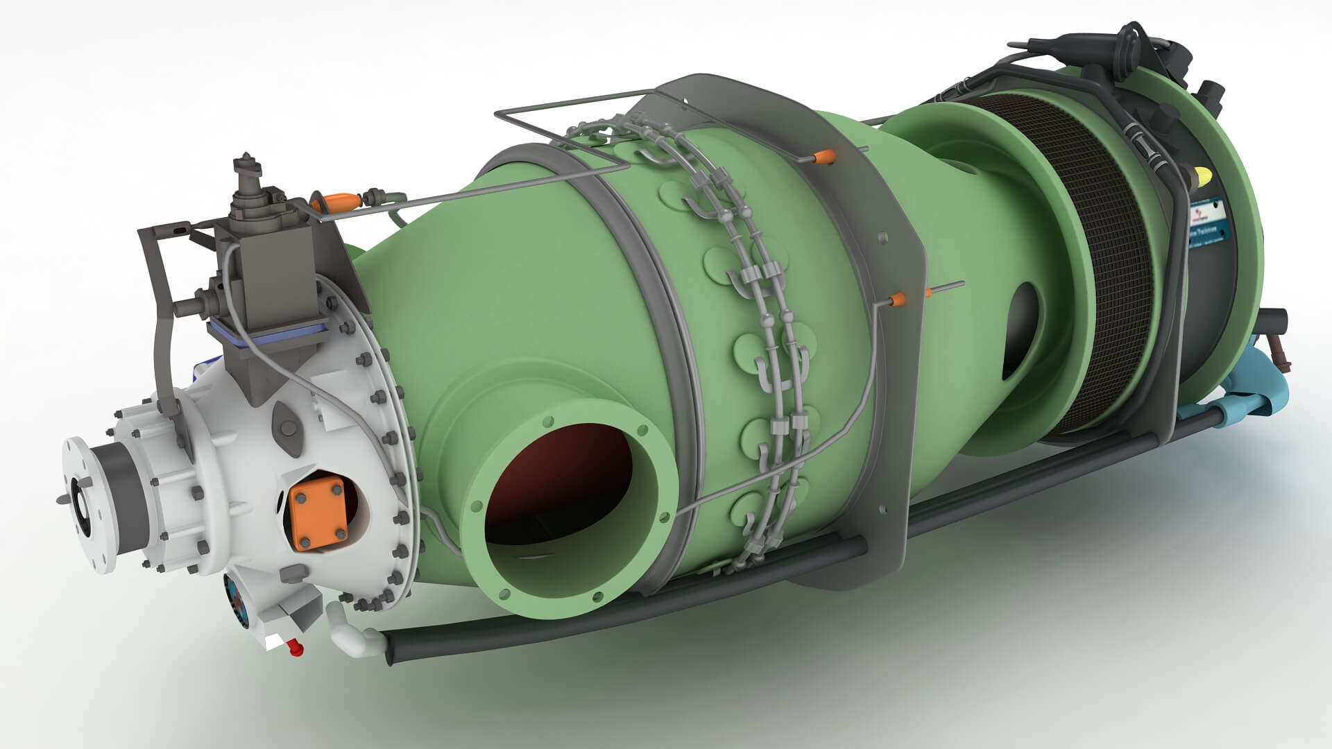 Turboprop Aircraft Engine Pratt and Whitney - 3D Model by 3dcharity