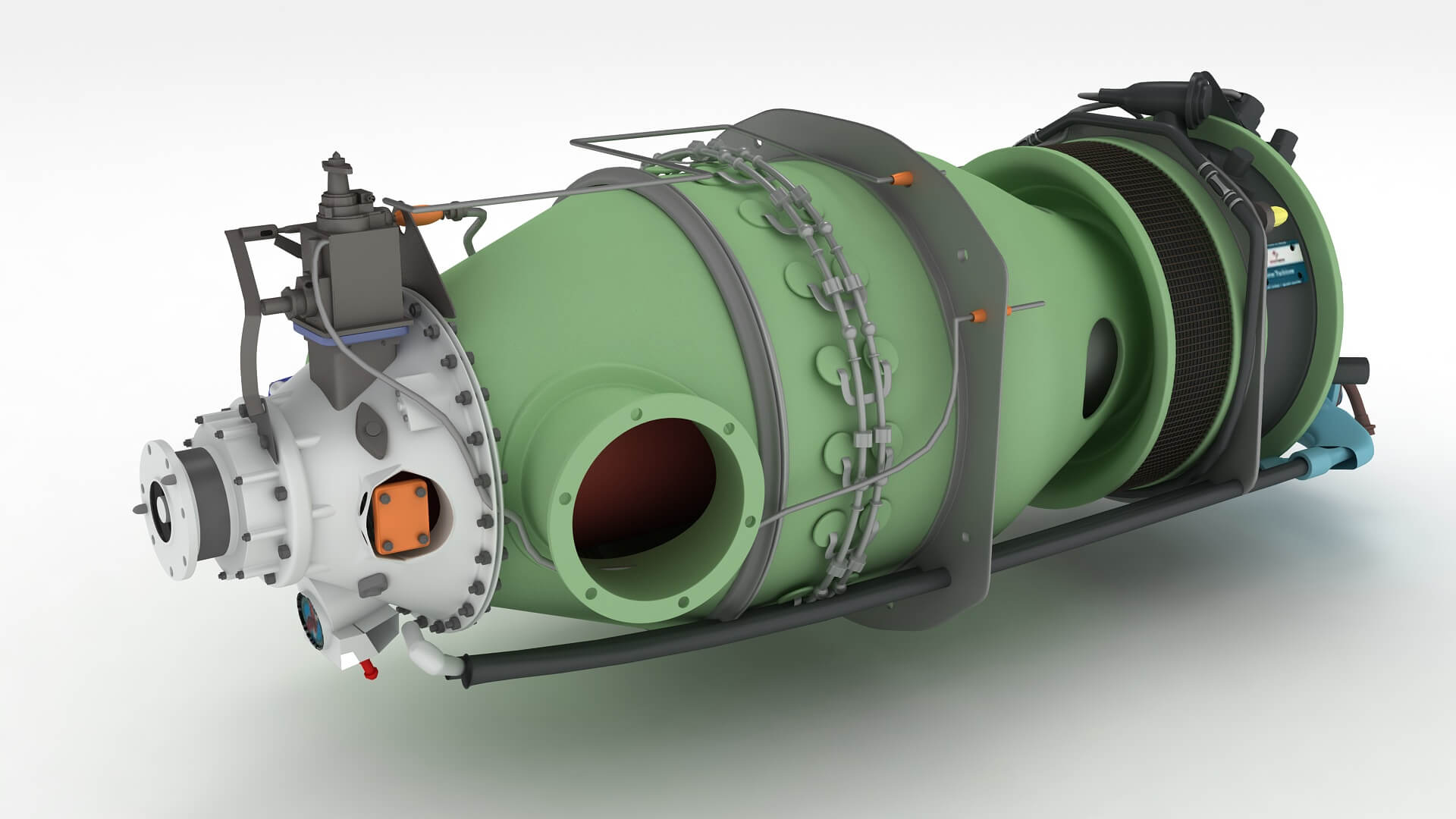 Turboprop Aircraft Engine Pratt and Whitney - 3D Model by 3dcharity