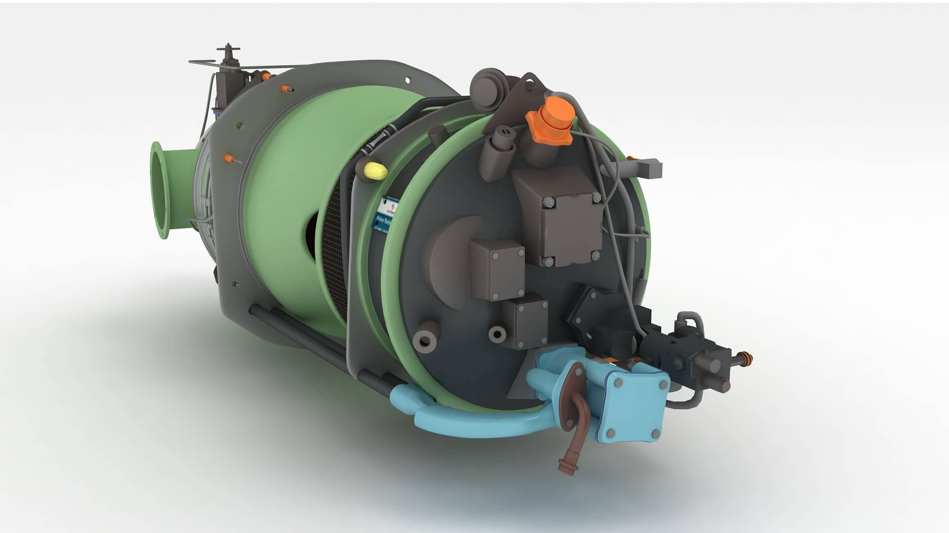 Turboprop Aircraft Engine Pratt and Whitney - 3D Model by 3dcharity