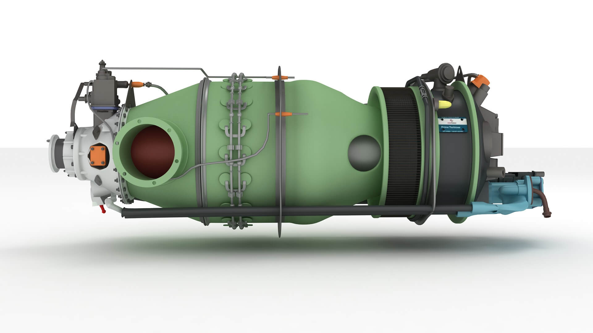 Turboprop Aircraft Engine Pratt and Whitney - 3D Model by 3dcharity