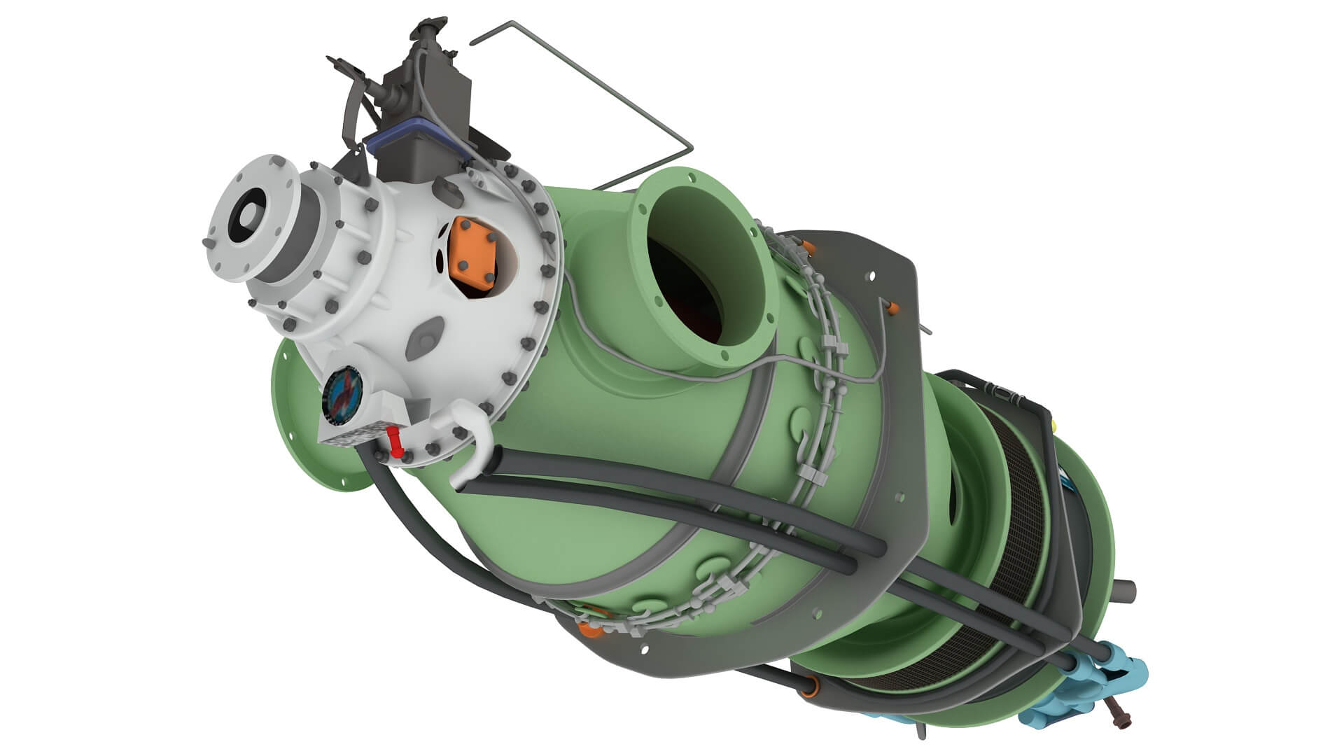 Turboprop Aircraft Engine Pratt and Whitney - 3D Model by 3dcharity