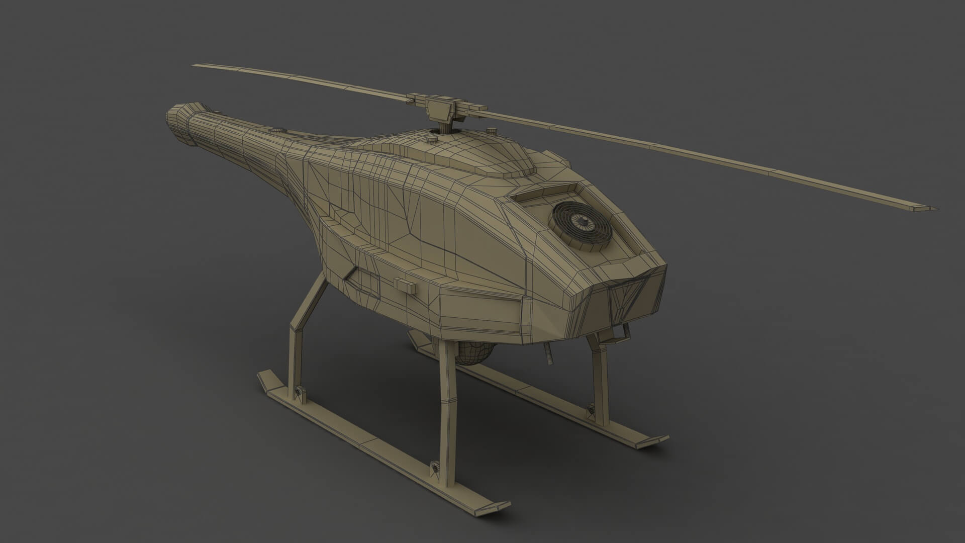 UAV SAAB Skeldar V200 - 3D Model by 3dcharity