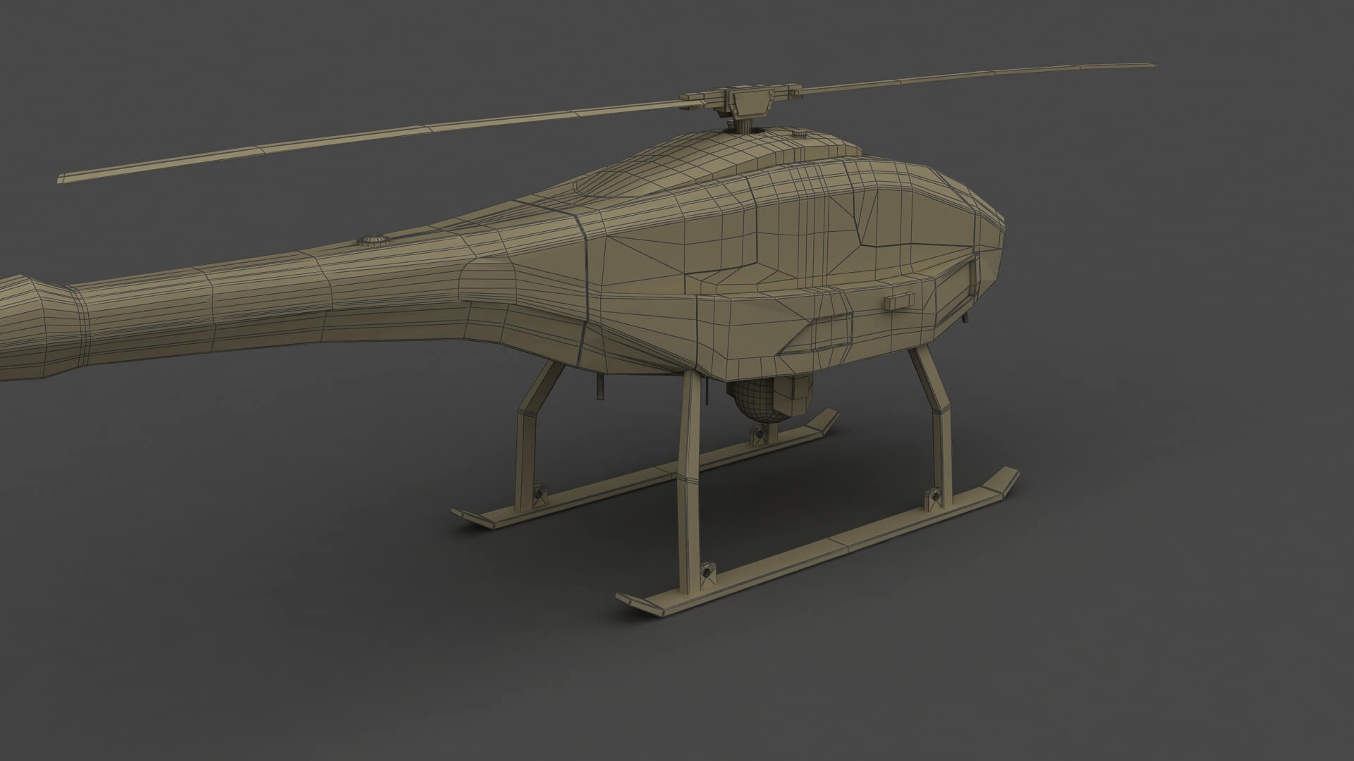 UAV SAAB Skeldar V200 - 3D Model by 3dcharity