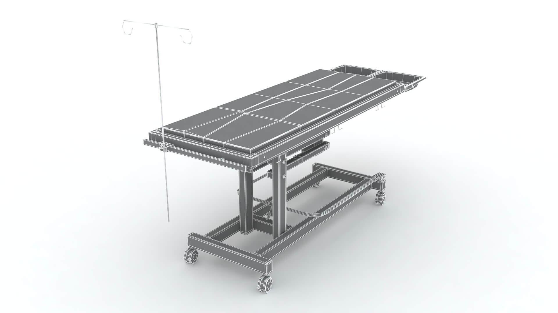 Veterinary Operating Table Blue - 3D Model by 3dcharity