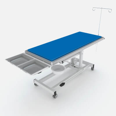 Veterinary Operating Table Blue - 3D Model by 3dcharity