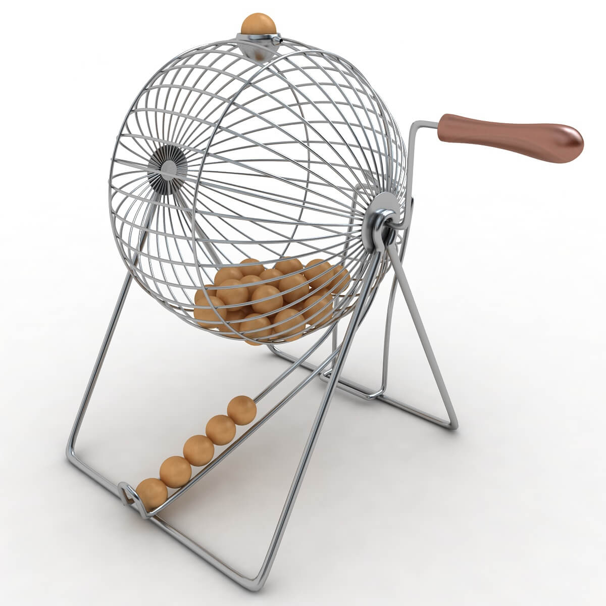 Vintage Wire Bingo Cage - 3D Model by 3dcharity