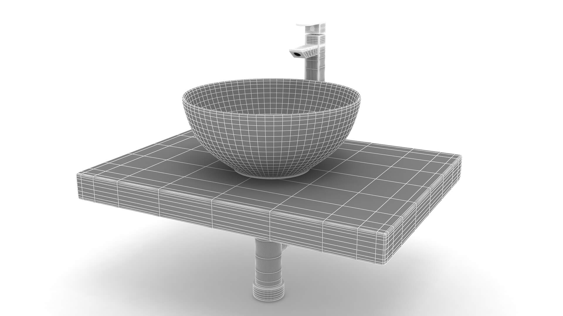 Wash Basin Plate - 3D Model by 3dcharity