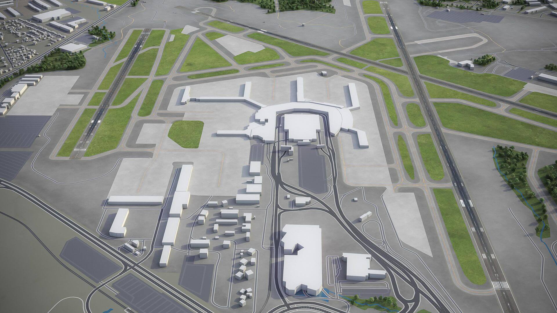 Baltimore - Washington International Thurgood Marshall Airport - BWI 3D ...