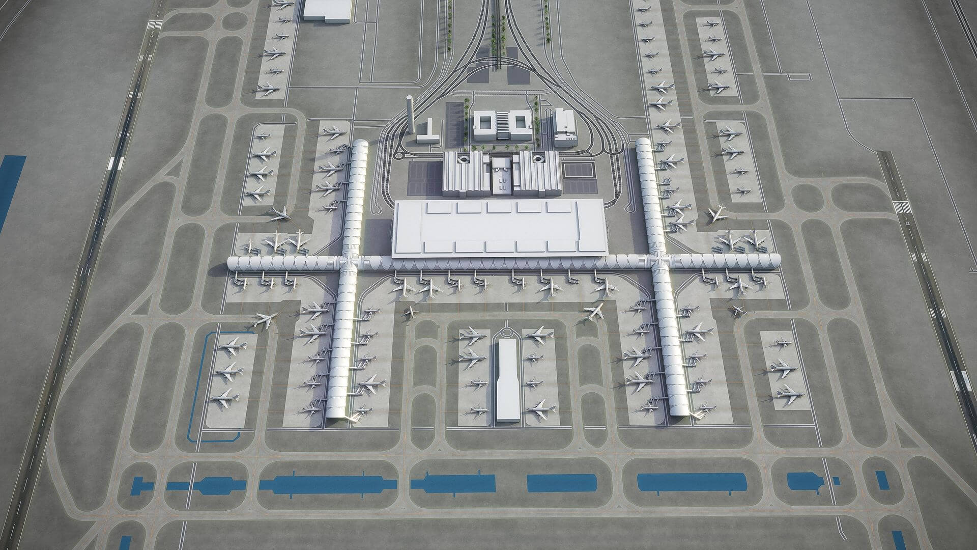Bangkok Suvarnabhumi Airport - BKK 3D Model by 3dcitymodels