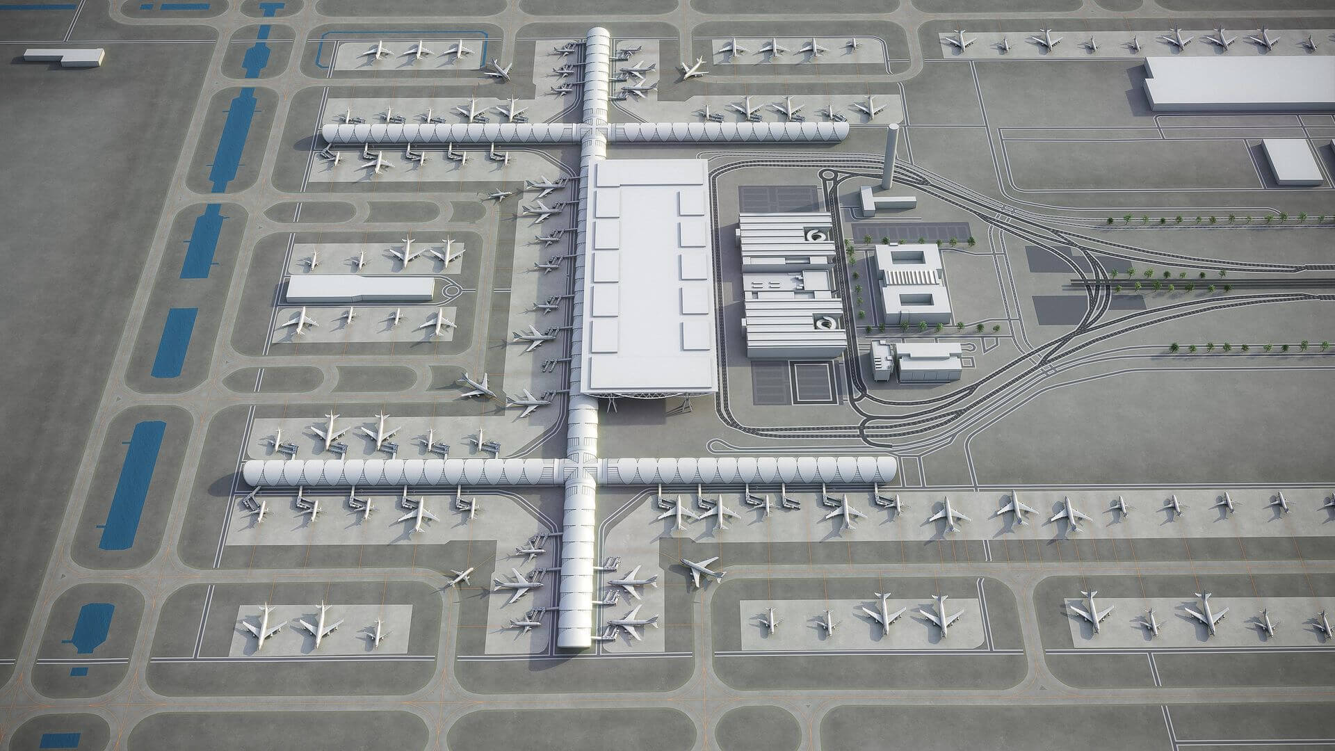 Bangkok Suvarnabhumi Airport - BKK 3D Model by 3dcitymodels