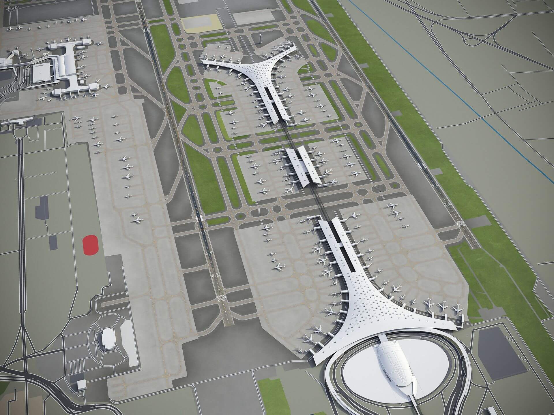 Beijing Capital International Airport - PEK 3D Model by 3dcitymodels