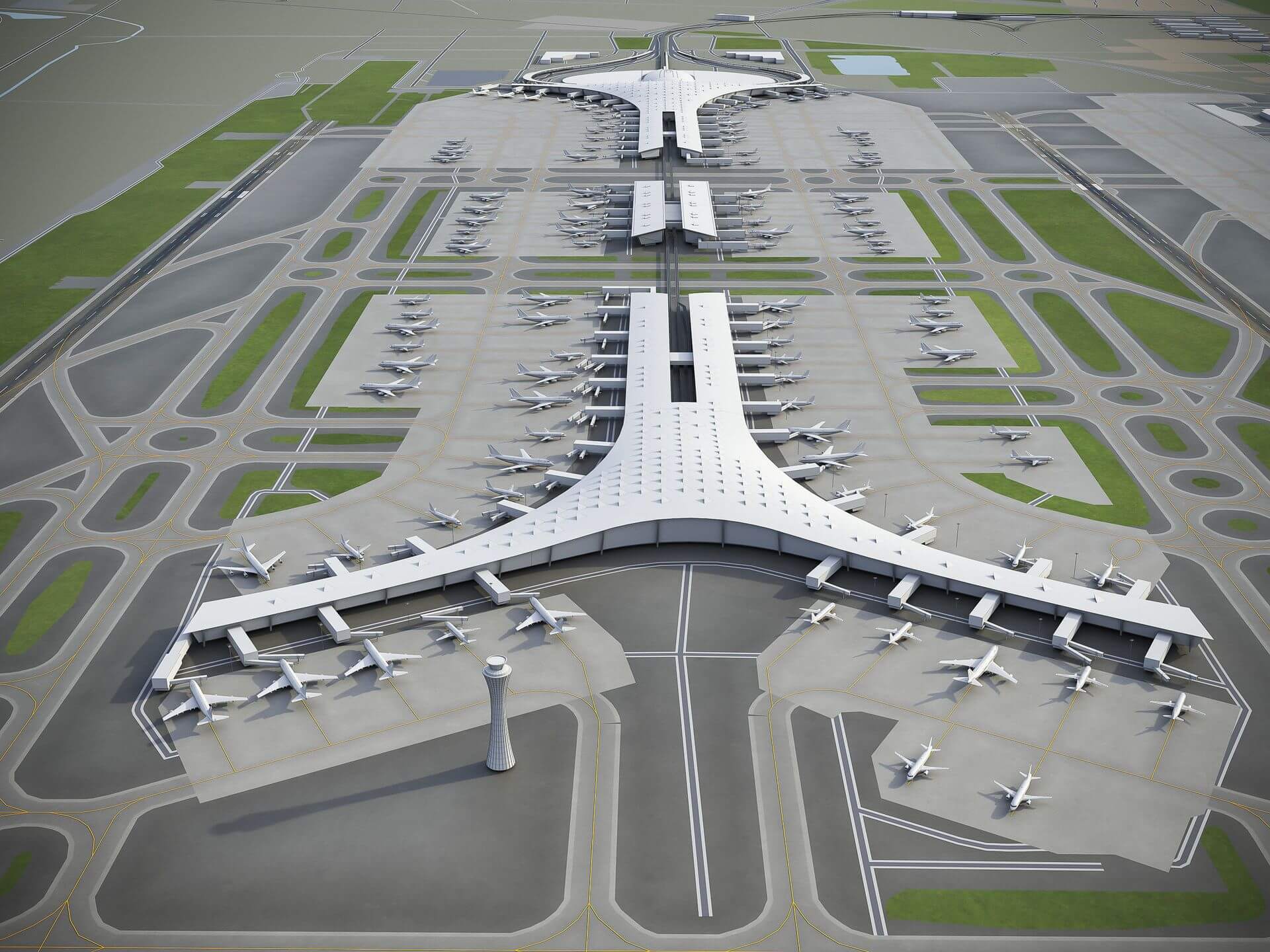 Beijing Capital International Airport - PEK 3D Model by 3dcitymodels