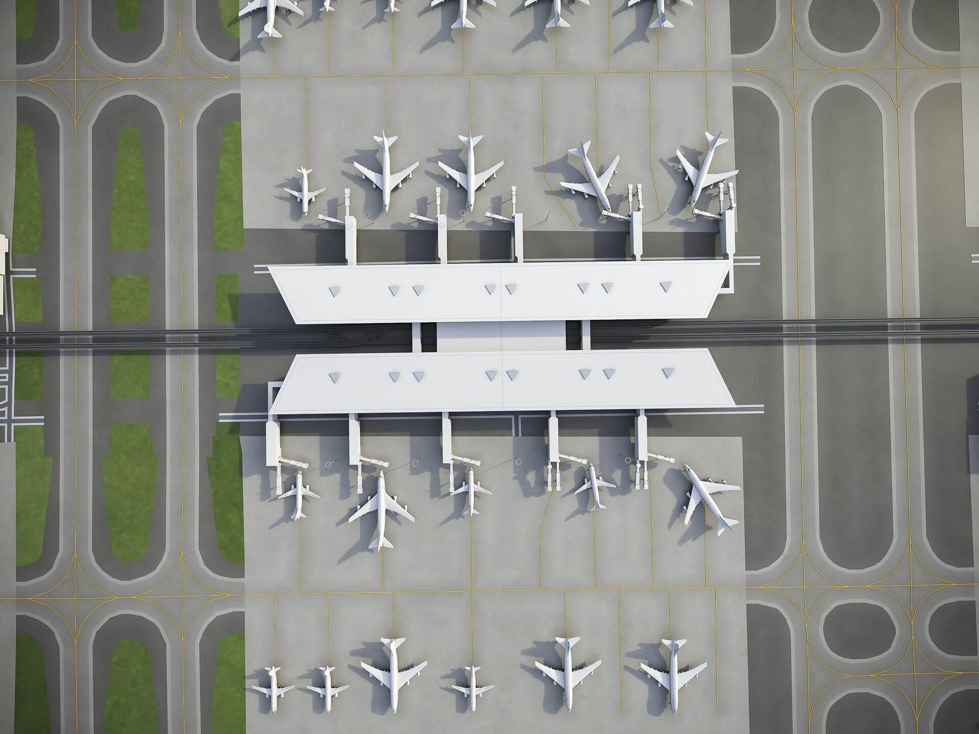 Beijing Capital International Airport - PEK 3D Model by 3dcitymodels