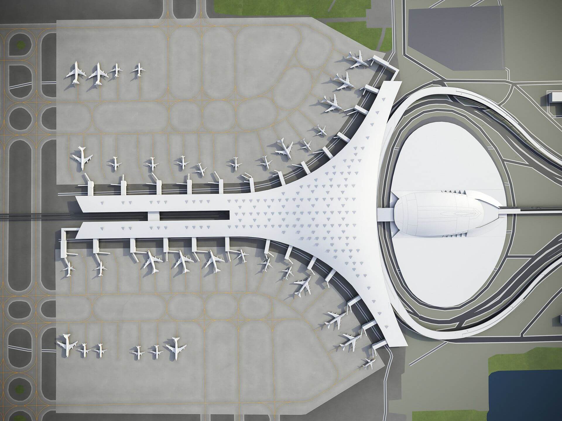Beijing Capital International Airport - PEK 3D Model by 3dcitymodels