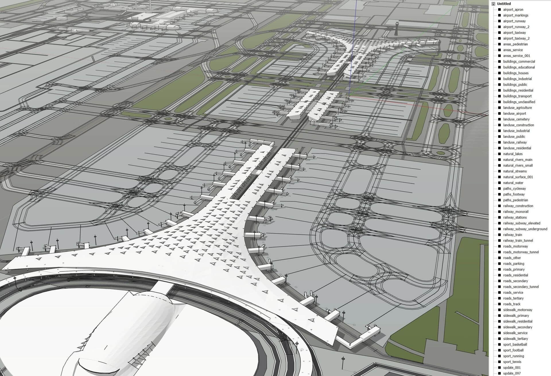 Beijing Capital International Airport - PEK 3D Model by 3dcitymodels