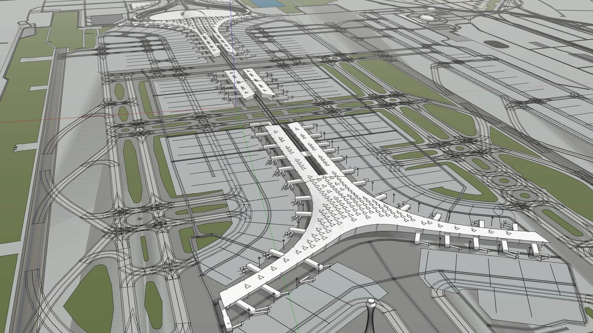 Beijing Capital International Airport - PEK 3D Model by 3dcitymodels
